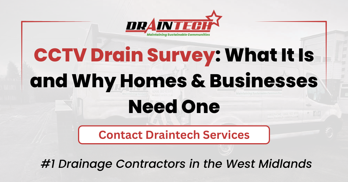 CCTV Drain Survey - Draintech Services (Midlands) Ltd